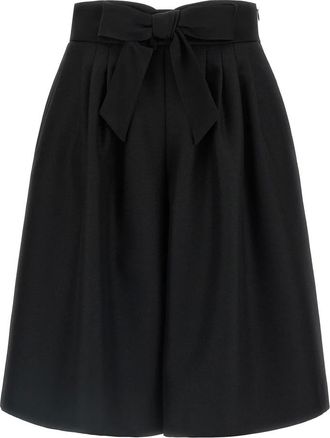 Valentino Garavani Femme, Shorts, Noir, Taille: 38 FR Bow Bermuda Shorts