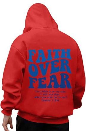 Generic Sweat a Capuche Homme Sweatshirt Hooded Sweats &agrave; Capuche Homme Manches Longues avec Imprim&eacute; Graphique Avant et Arri&egrave;re pour Look Relax&eacute;