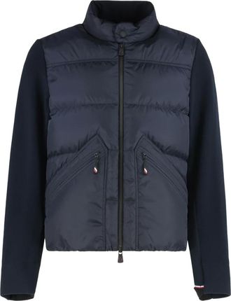 Moncler Homme, Vestes, Bleu, Taille: M Cardigan Rembourr&eacute; avec Fermeture &Eacute;clair