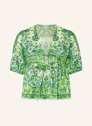 Mrs & Hugs Mrs & Hugs Blusenshirt Aus Leinen gruen