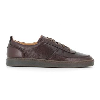 Henderson Dunkelbraune Sneakers mit Dekorativen Eins&auml;tzen - - Shoes - Herren - Braun - 41 EU