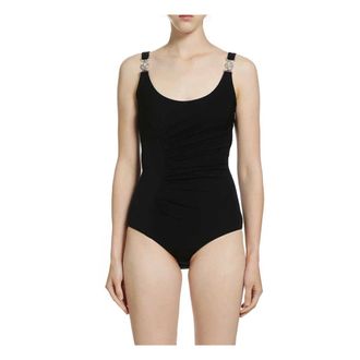 Versace Medusa Ruched Bodysuit - - Tops - Damen - Schwarzk - XS