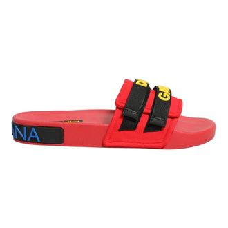 Dolce & Gabbana Femme, Chaussures, Rouge, Taille: 40 EU Slide Flats