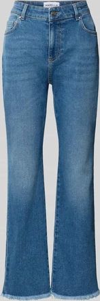 Marella Flared Fit Jeans aus Baumwoll-Mix in verk&uuml;rzter Passform