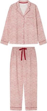 Women'secret Pijama Masculino de Manga Larga Colección Multilicense Campus Pyjama, Imprimé Rouge, XS Femme