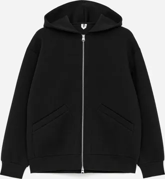Arket Scuba-Kapuzenjacke Mit Rei&szlig;verschluss -Schwarz