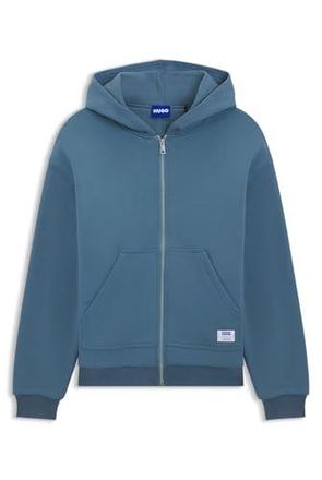 HUGO BOSS Hommes Nestodi Sweat &agrave; Capuche zipp&eacute; Double &eacute;paisseur en Molleton de Coton m&eacute;lang&eacute;