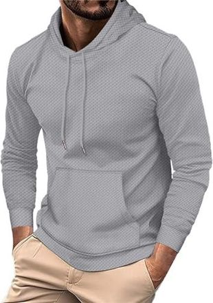 Generic Lightweigh Sweat &agrave; capuche uni pour homme Printemps et automne 2026 Printemps et Automne Sweat-shirt &agrave; manches longues Sweat dext&eacute;rieur V&ecirc;tements pour