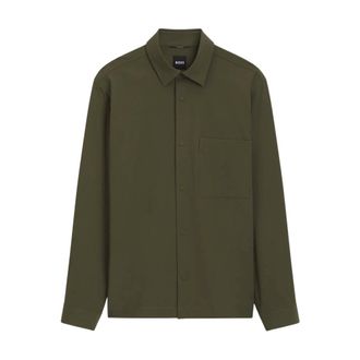HUGO BOSS P-Leo-K-P-263 Surchemise - Homme - Chemises - Vert - Taille: S