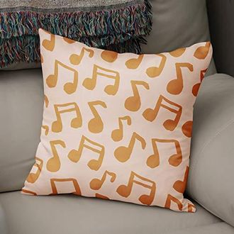 Bonamaison Le Jardin du Lin Kissen Zierkissenbezug Kissenbezug, Orange & Off White Dekoration, Für Zuhause Autos Büro Sofa Wohnzimmer Couch Schlafzimmer Dekor, 5