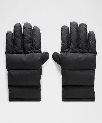 lululemon Gef&uuml;tterte Puffer-Handschuhe - Gr&ouml;&szlig;e M in Black