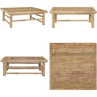 vidaXL Vidaxl - Table de jardin 65x65x30 cm Bambou - Table De Jardin - Mobilier De Jardin - Table En Bambou - D&eacute;coration Ext&eacute;rieure - Terrasse - Home &