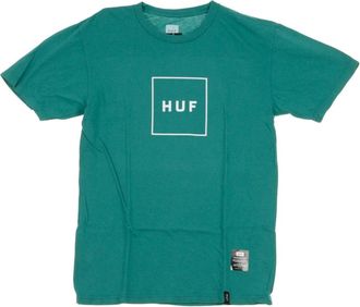 HUF Huf, Homme, Tops, Vert, Taille: XL T-shirt homme avec logo jungle profonde