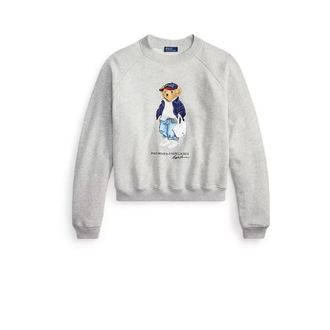 Polo Ralph Lauren Femme, Sweatshirts et sweats &agrave; capuche, Gris, Taille: 38 FR Bear Sweater