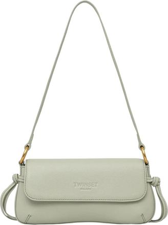 Twinset Sac Bandouli&egrave;re en Cuir Rubans - Femme - Sacs - Vert - Taille: ONE Size