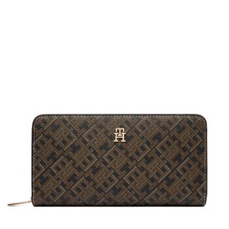 Tommy Hilfiger Geldb&ouml;rse Tommy Hilfiger Th Icon Lrg Za Mono Print AW0AW18996 Bunt