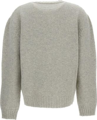 Maison Margiela Hand-Painted Logo Sweater - Beige