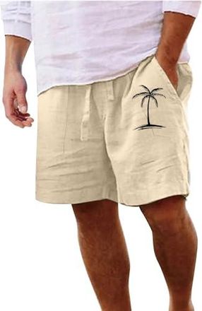 Generic Short cargo &agrave; taille &eacute;lastique pour homme - Short de d&eacute;tente pour la gym, lentra&icirc;nement, la course &agrave; pied, la randonn&eacute;e - Pantalon noir pour homme - P