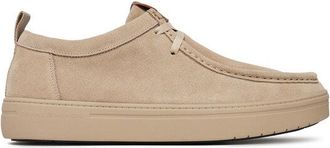 Tommy Hilfiger Halbschuhe Modern Light Suede Moc Toe Shoe FM0FM05501 Beige