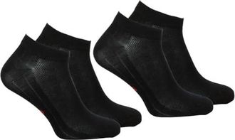 Eminence Lot de 2 paires de socquettes homme Essentiels coton peign&eacute; Taille : 39/42 - Couleur : Noir-Noir