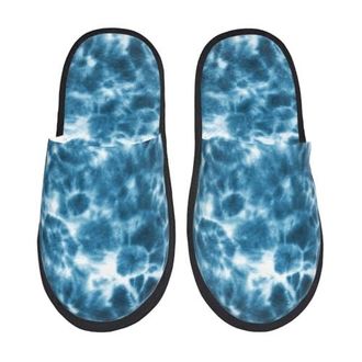 Generic Tie-Dye Bleu Homme Femme Chaussures De Maison Confortable Slippers L&eacute;g&egrave;res Pantoufles Pour Int&eacute;rieur Hiver Ext&eacute;rieur L