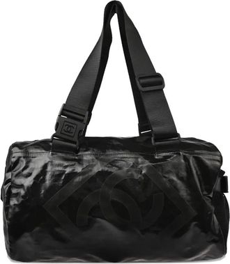 Chanel 2006-2008 Sport Line Reisetasche mit Logo - Schwarz