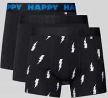 Happy Socks Trunks aus Baumwoll-Mix im 3er-Pack