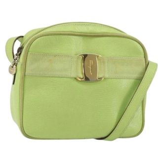 Ferragamo Sac bandouli&egrave;re Pre-owned - Femme - Pre-owned - Vert - Taille: ONE Size