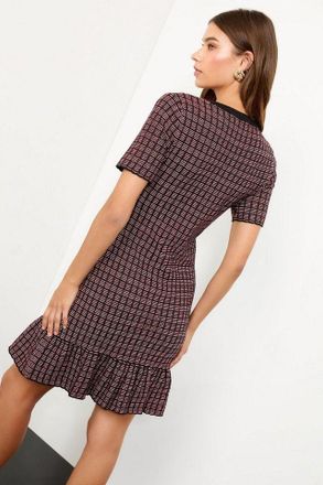 Lipsy Minikleid Lipsy Ausgestelltes Boucl&eacute;-Minikleid, Regular (1-tlg)