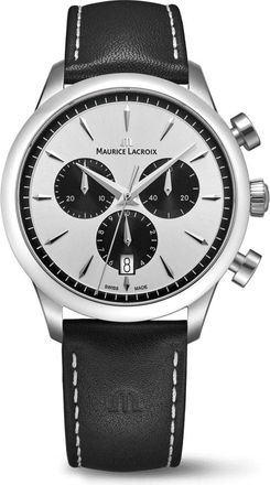 Maurice Lacroix 1975 Quartz Chronograph Silber/Schwarz 40MM Herrenuhr 751038-SS001-130-2