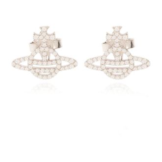 Vivienne Westwood Femme, Accessoires, Gris, Taille: ONE Size Boucles doreilles en argent