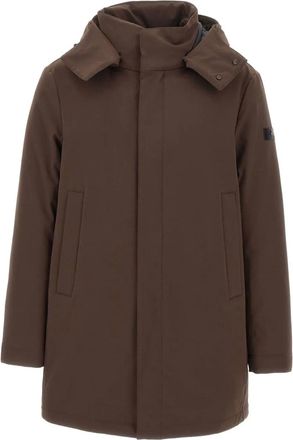 Peuterey doudoune à capuche détachable - Marron