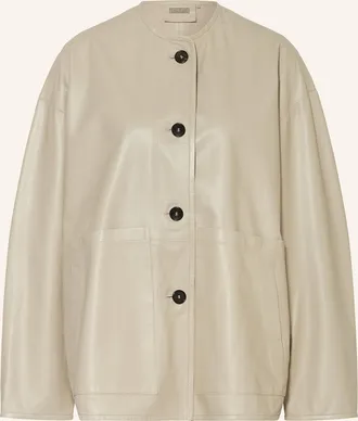 Utzon Utzon Lederjacke Jacke Jia gruen