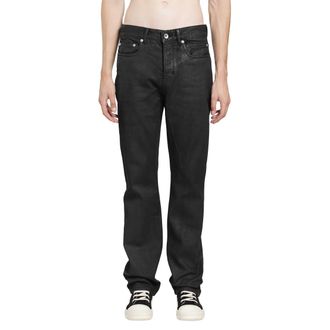 Rick Owens Tower Fog Cut in Wax Denim