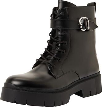 HUGO BOSS Femme Kris_luboot_brom Bottes de Cheville, Noir, 35 EU