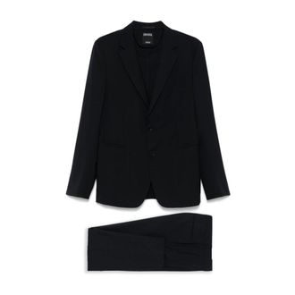 Ermenegildo Zegna Herren, Anz&uuml;ge, Schwarzk, 2XLGr&ouml;&szlig;e