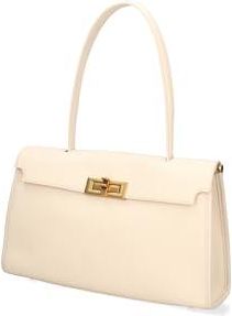 Gave Lux Sac &agrave; bandouli&egrave;re pour femme en cuir v&eacute;ritable Made in Italy 33x20x9 cm GLX22224123FBG, beige, Taille unique