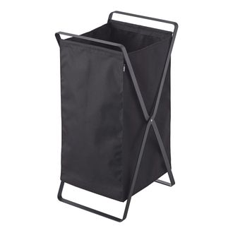 Yamazaki Tableware Yamazaki Home W&auml;schekorb, faltbarer Aufbewahrungskorb, Organizer, Stahl, Einheitsgr&ouml;&szlig;e, Schwarz