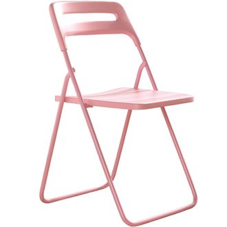 Generic Hocker Klappbar 1.6mm Dickes Stahlrohr Kunststoffmaterial Aus Polypropylen Plastikstuhl Bis 150 Kg Belastbar Regiestuhl f&uuml;r K&uuml;che, Esszimmer, Innen- u