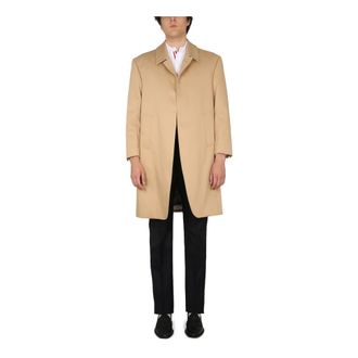 Thom Browne Verl&auml;ngerter Bal-Kragen-&Uuml;bermantel - - Coats - Herren - Beige - XL