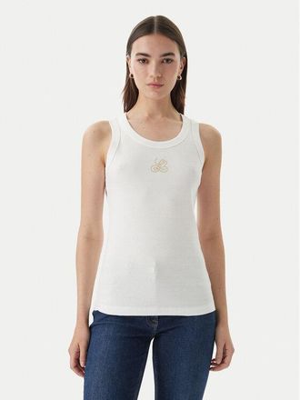 Luisa Spagnoli Top Bordo 543281 Wei&szlig; Slim Fit
