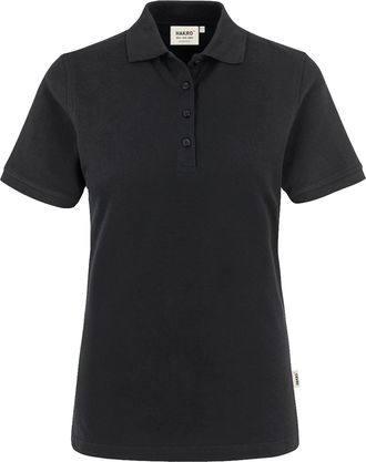 HAKRO Damen Polo-Shirt Classic - 110 - schwarz - Größe: 3XL