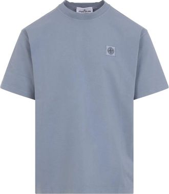 Stone Island Homme, Tops, Bleu, Taille: S T-Shirt à Manches Courtes
