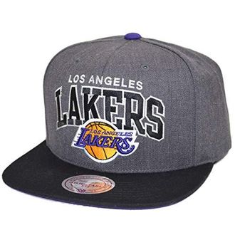 Mitchell & Ness Snapback L.A. Lakers G2 Team Arch Charbon/noir, gris, taille unique