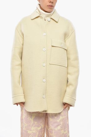 Jil Sander Oversize-Mantel Aus Schurwolle Mit Aufgesetzter Tasche Jil Sander