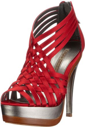 Buffalo London 109641 17582-715 SATIM VERMELHO 01, Damen Sandalen/Fashion-Sandalen, Rot (VERMELHO 01), EU 36