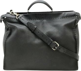 Fendi Sac &agrave; main en cuir Pre-owned - Femme - Pre-owned - Noir - Taille: ONE Size
