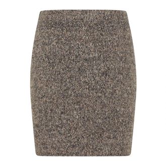 Sams&oslash;e & Sams&oslash;e Knit Mini Skirt - - Skirts - Damen - Grau - L