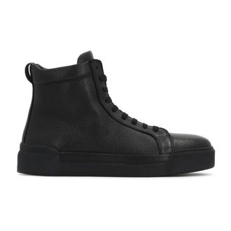 Kazar Schwarze Ledersneaker mit Schn&uuml;rung - - Shoes - Herren - Schwarzk - 43 EU