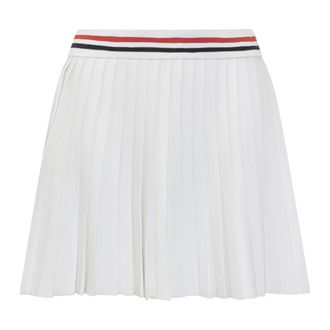 Thom Browne Viskose Falten Minirock - - Skirts - Damen - Wei&szlig; - M
